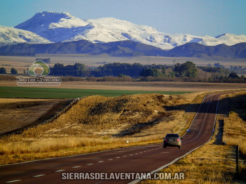 Nevó en los pueblos de las Sierras de la Ventana y en las cumbres.
